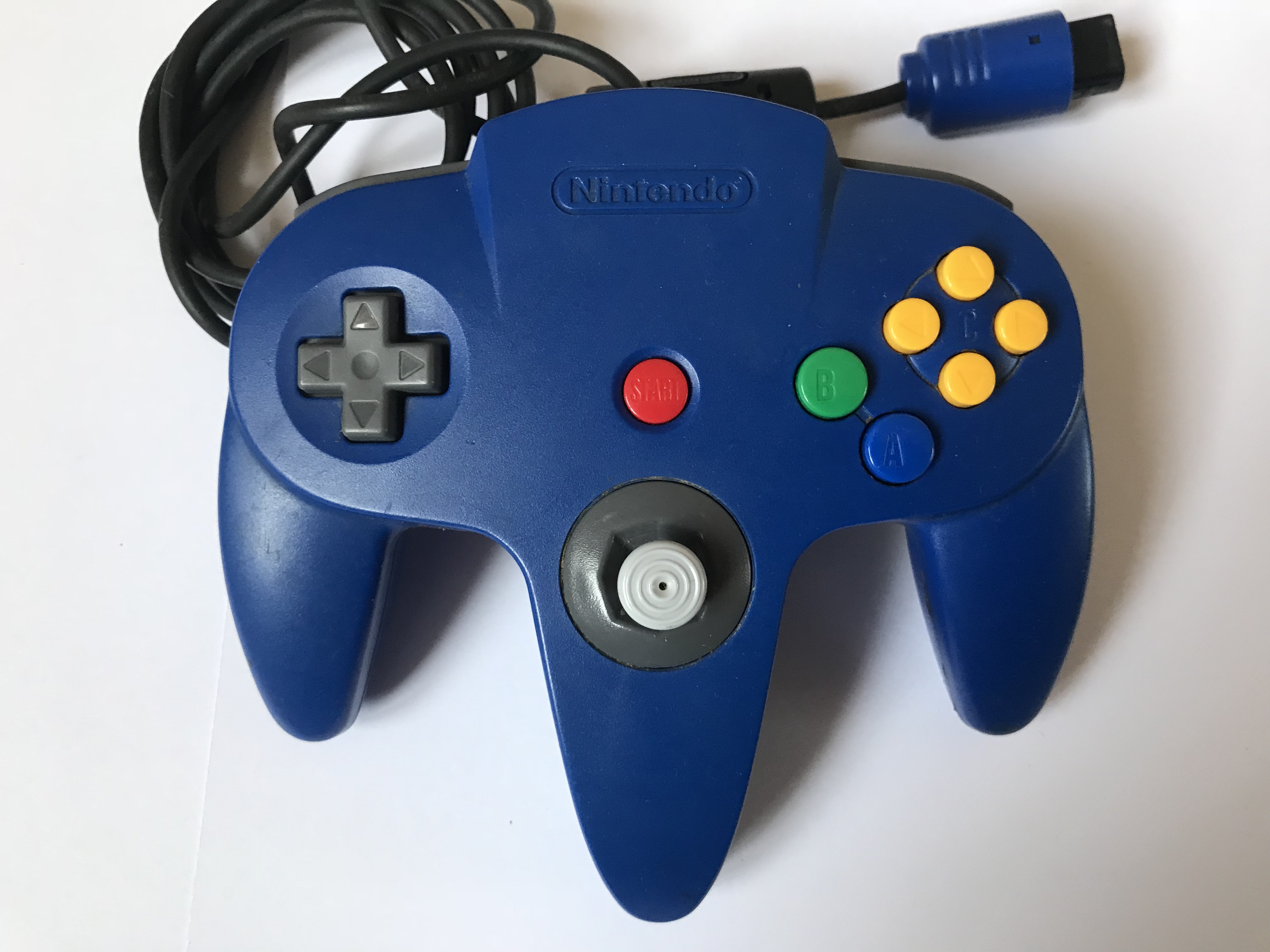 Buy N64 Nintendo Controller Blue games Used Preowned Secondhand ...